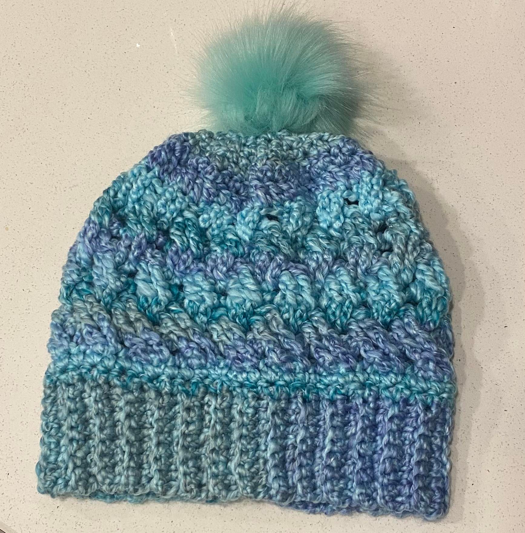 celtic weave hat pic - DIY From Home Crochet